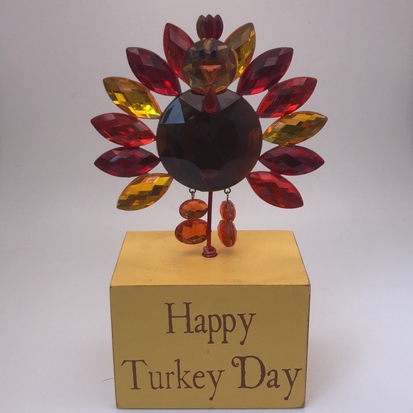 Noelle | Holiday | Happy Turkey Day By Noelle Very Pretty Wooden Base ...